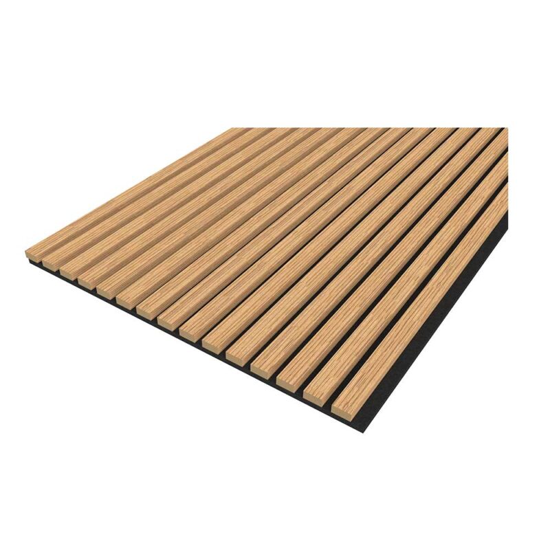 Acoustic Slat Wall Panel (600mm) - Light Oak - Bathroom Cladding Store
