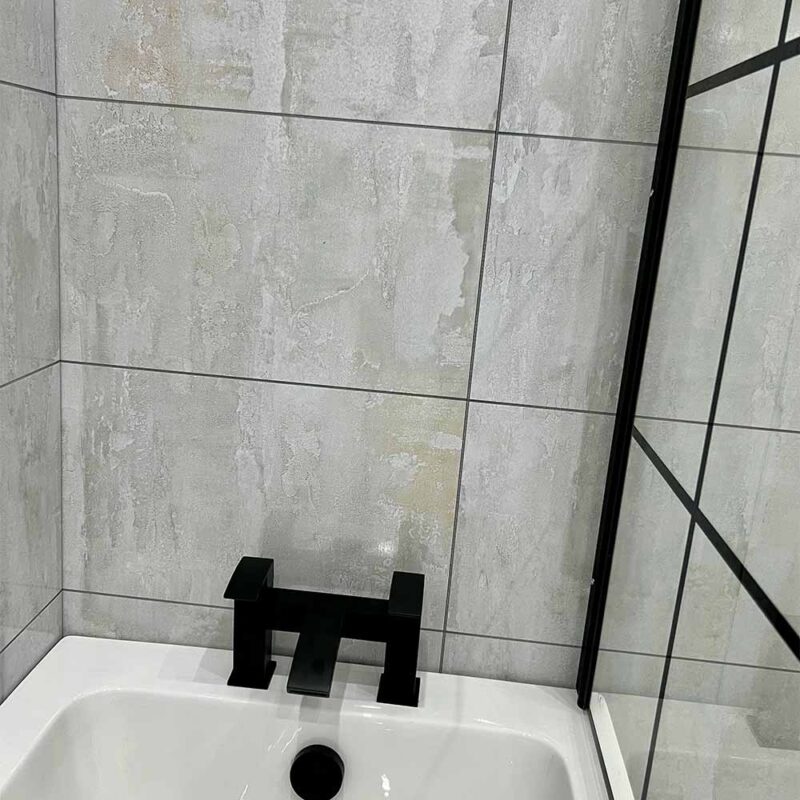 Washed Concrete Aquamax Tile Cladding Panels - Bathroom Cladding Store